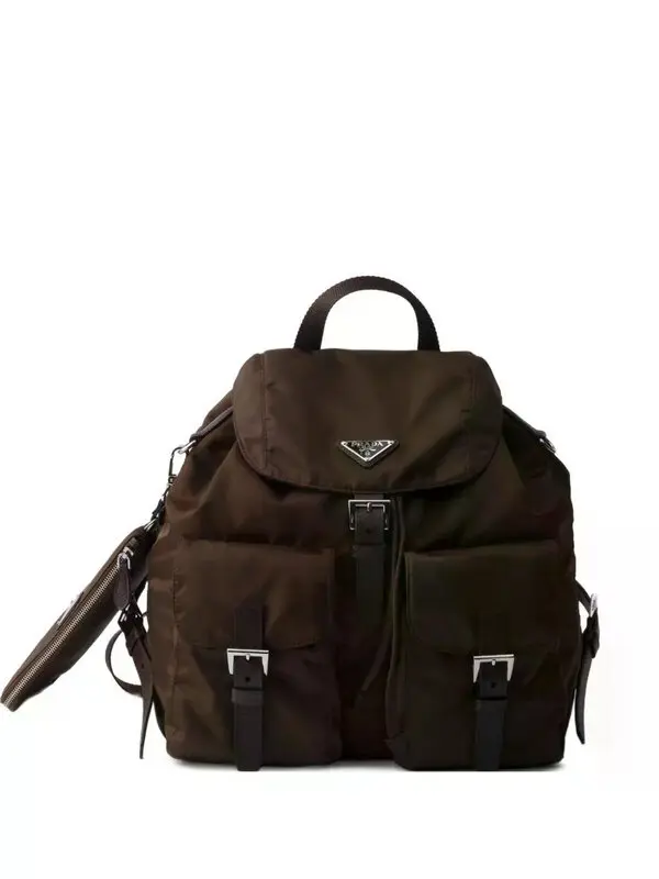 Prada Medium Backpack With Front Pockets