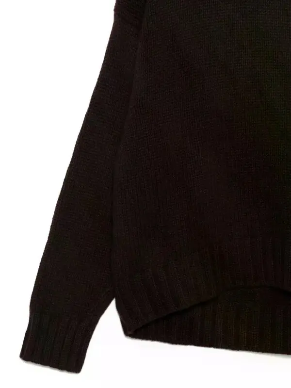 Bruno Manetti Ribbed-trim Jumper - Brown