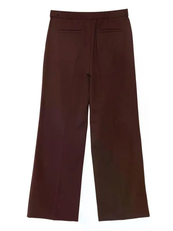Max Mara Elasticated-waist Straight Leg Pants