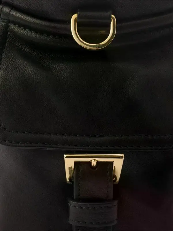 Prada Medium Leather Tote Bag - Black