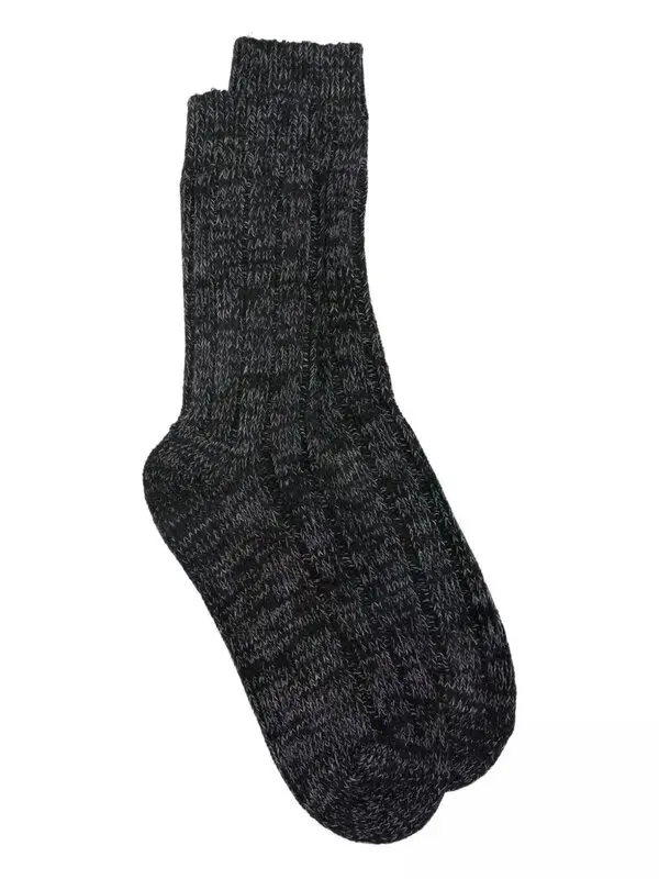 BIRKENSTOCK Mélange-effect Socks - Black
