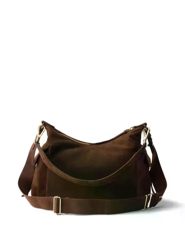 Prada Explore Suede Shoulder Bag
