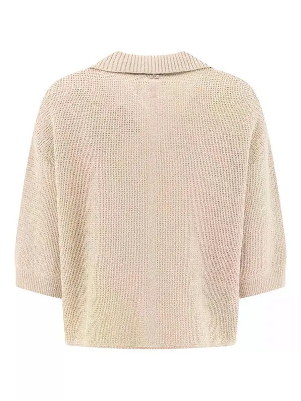 UMARMUNG Button Cardigan With Three-quarter Sleeves