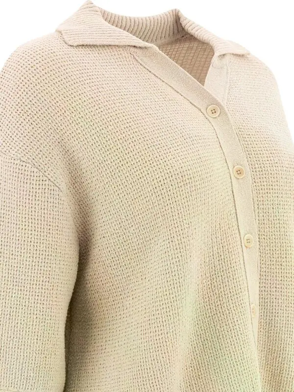 UMARMUNG Button Cardigan With Three-quarter Sleeves