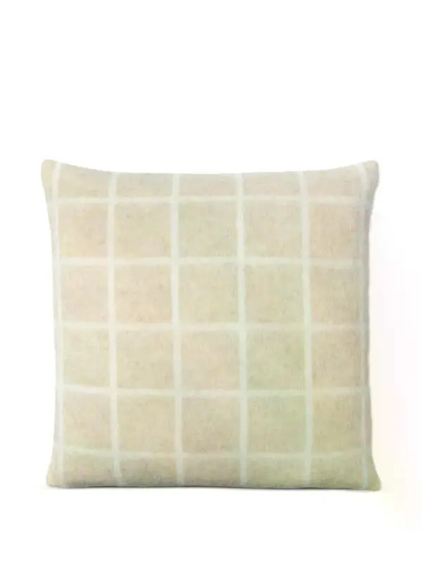 BLACKSAW Grid-pattern Cushion - Neutrals
