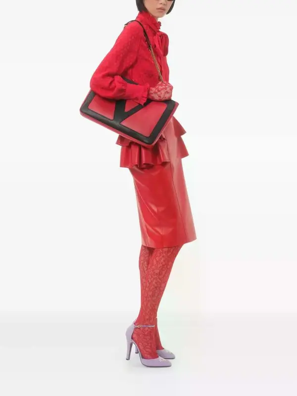 Valentino Garavani Viva Superstar Medium Shopping Bag - Red