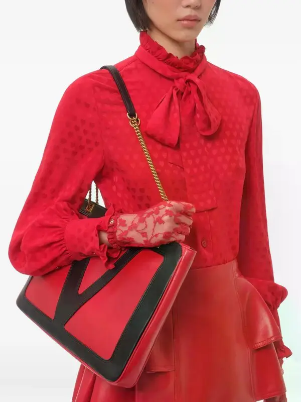 Valentino Garavani Viva Superstar Medium Shopping Bag - Red