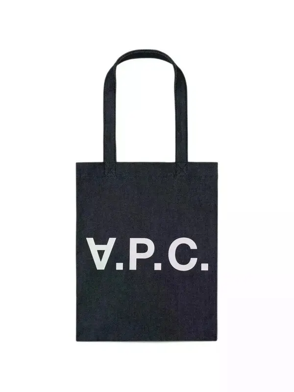 A.p.c. Laure Logo Tote Bag - Indigo