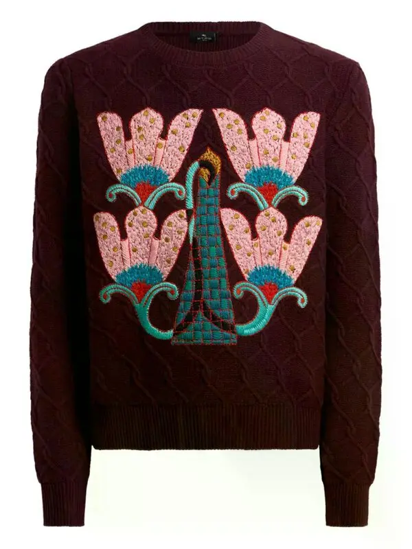 Etro Embroidered Wool Sweater