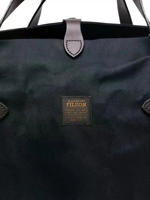 Filson Logo-appliqué Duffle Bag - Blue