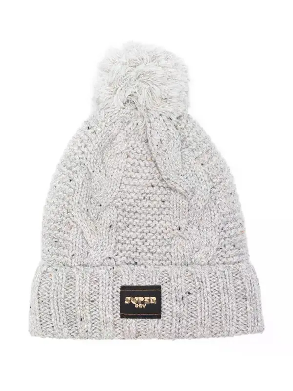 Superdry Cable-knit Beanie Hat - Grey