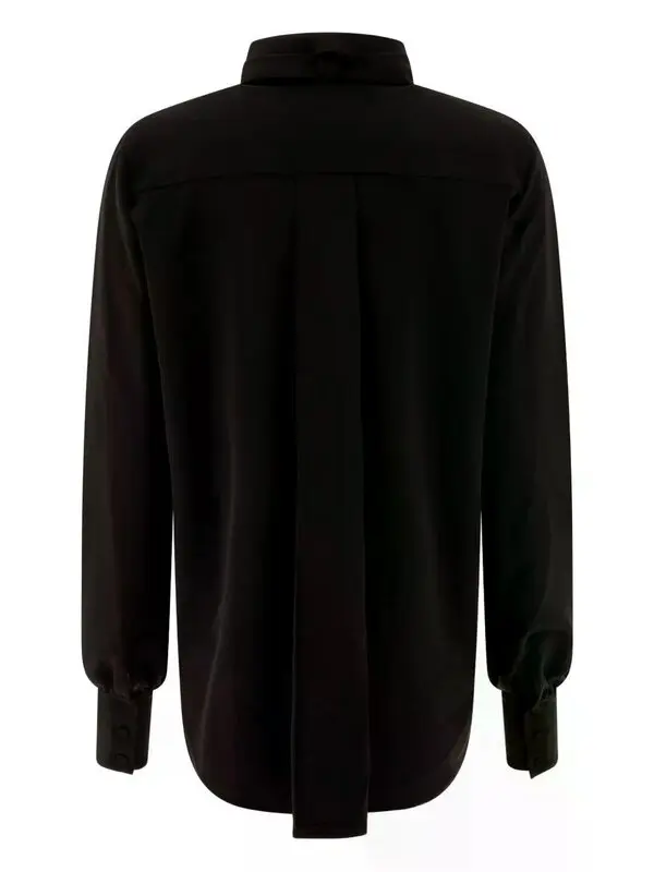 Elie Saab Pleated Neck-tie Shirt