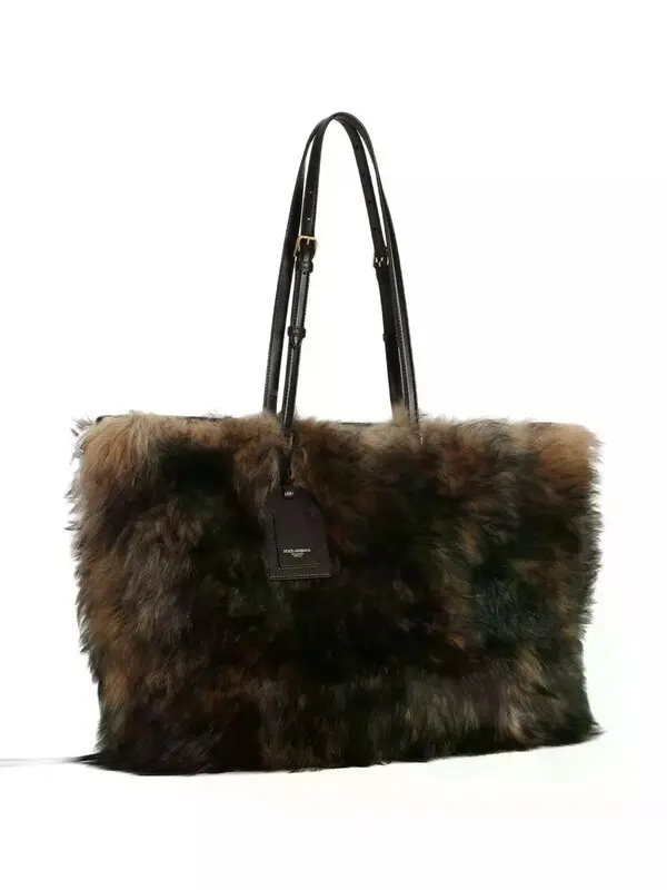 Dolce & Gabbana Atene Fur Tote Bag