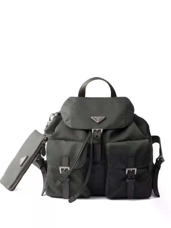 Prada Backpack With Flap Closure And Front-pockets