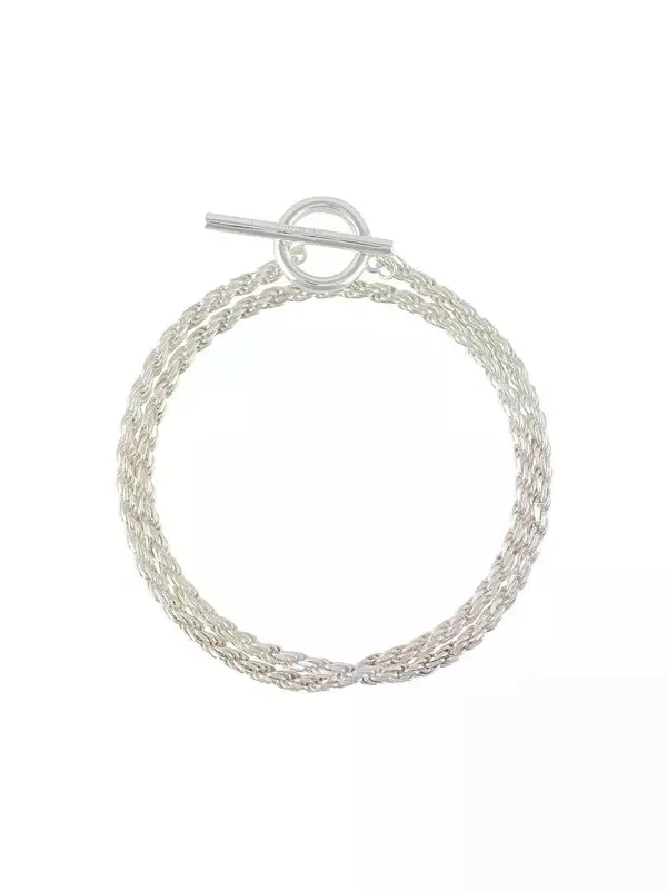 All Blues Rope Double Bracelet - Silver