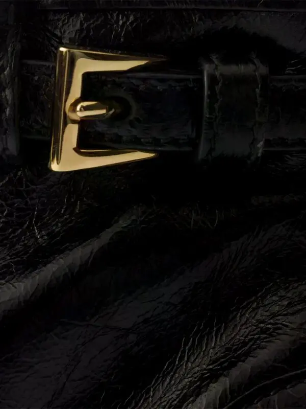 Prada Bonnie Leather Mini Handbag - Black