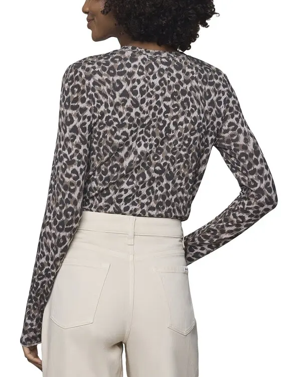 Splendid Long Sleeve Printed Tee - Leopard