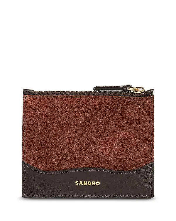 Sandro Zip Cardholder - Mahogany
