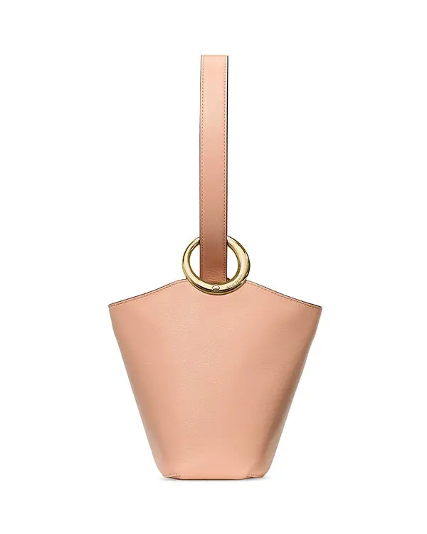 Kate Spade New York Halo Mini Leather Bucket Bag - Light Canteloupe