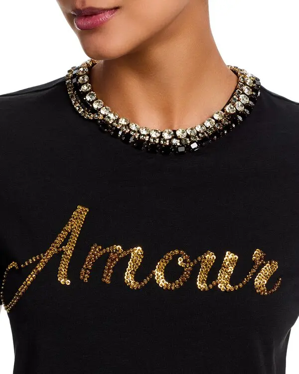 Cinq À Sept Amour Embellished Top