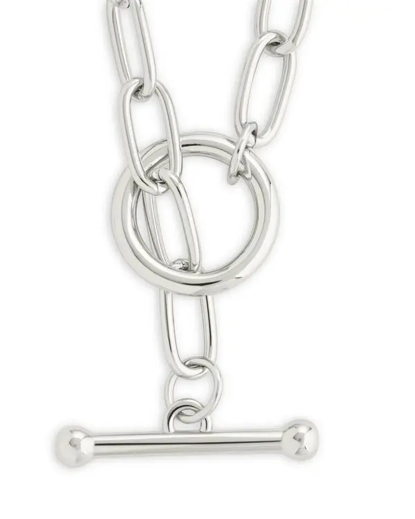 Sterling Forever Ledger Paperclip Chain Necklace