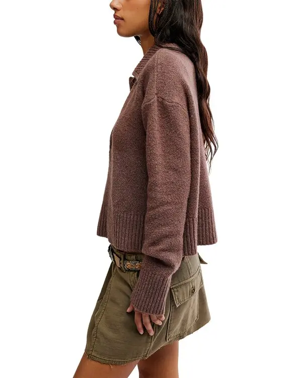 Free People Trading Up Polo Sweater - Enchanted