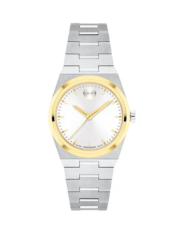 Movado Bold Quest Mini Watch - White/silver