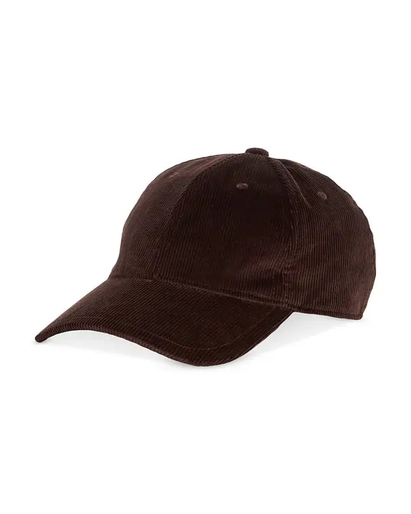 Rag & Bone Harlow Baseball Cap - Dark Espresso Corduroy