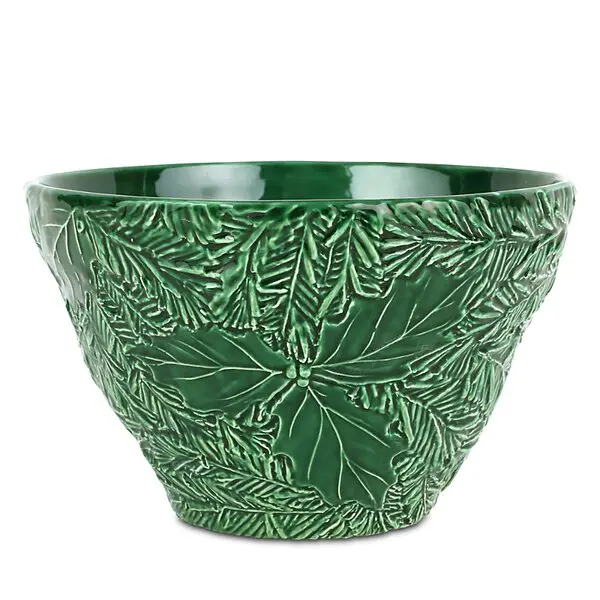 VIETRI Lastra Holiday Figural Small Deep Bowl - Green