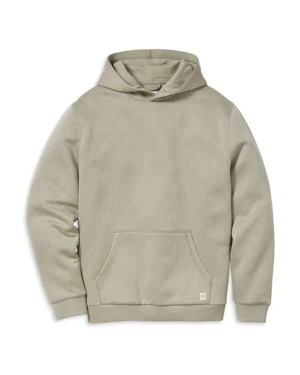 Marine Layer Corbet Ribbed Hoodie - Taupe