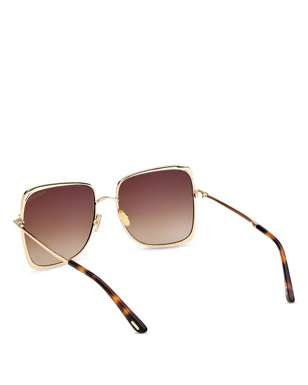 TOM FORD Tara Geometric Sunglasses