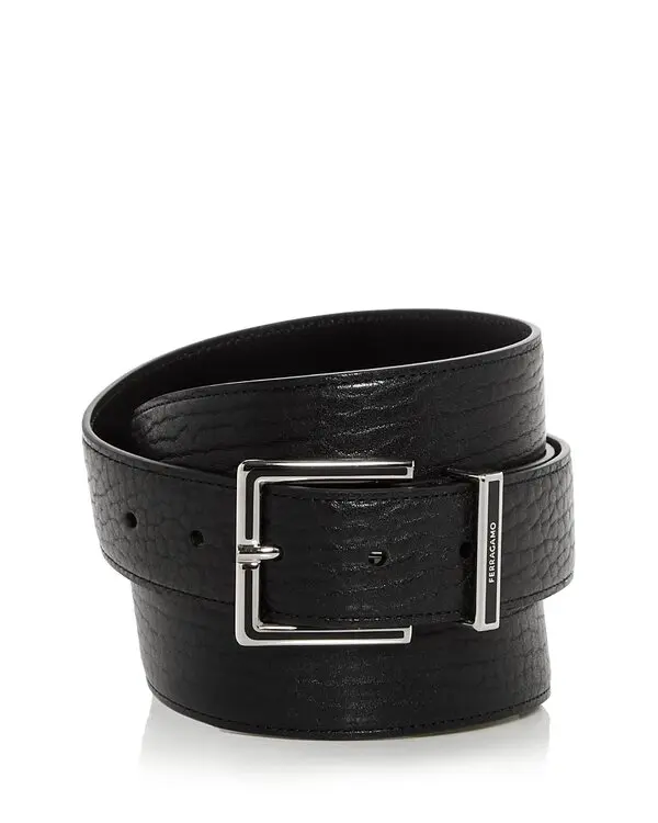 FERRAGAMO Leather Belt - Nero