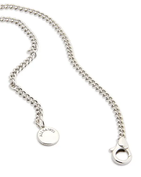 ALLSAINTS Signature Two-tone Hexagon Twist Pendant Necklace