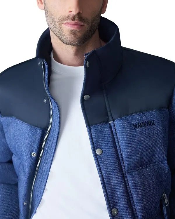 Mackage Everett Denim Quilted Down Jacket