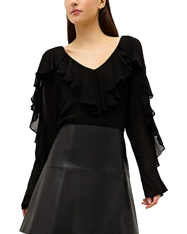 MARIE OLIVER Trudy Ruffled Top
