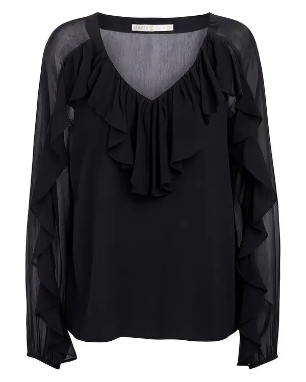 MARIE OLIVER Trudy Ruffled Top