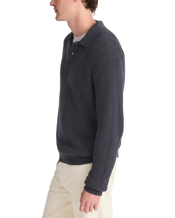 Madewell Shaker Stitch Polo Sweater