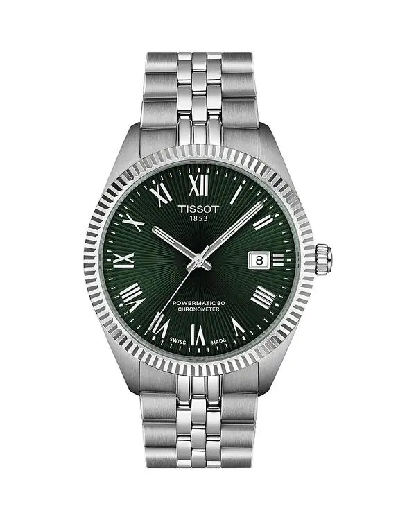 TISSOT Ballade 39mm Watch - Dark Green/silver