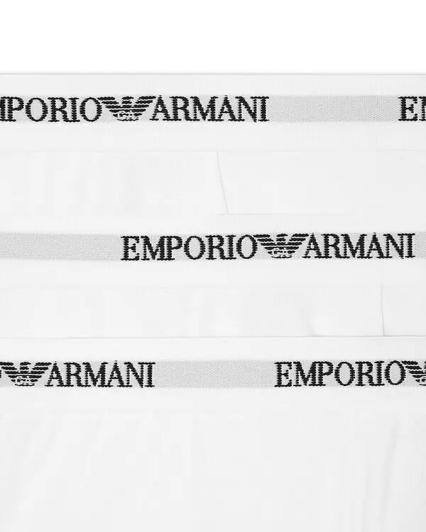 Emporio Armani Solid Boxer Briefs, Pack Of 3