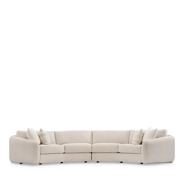 BERNHARDT Soleil Two-piece Sectional - - Cream