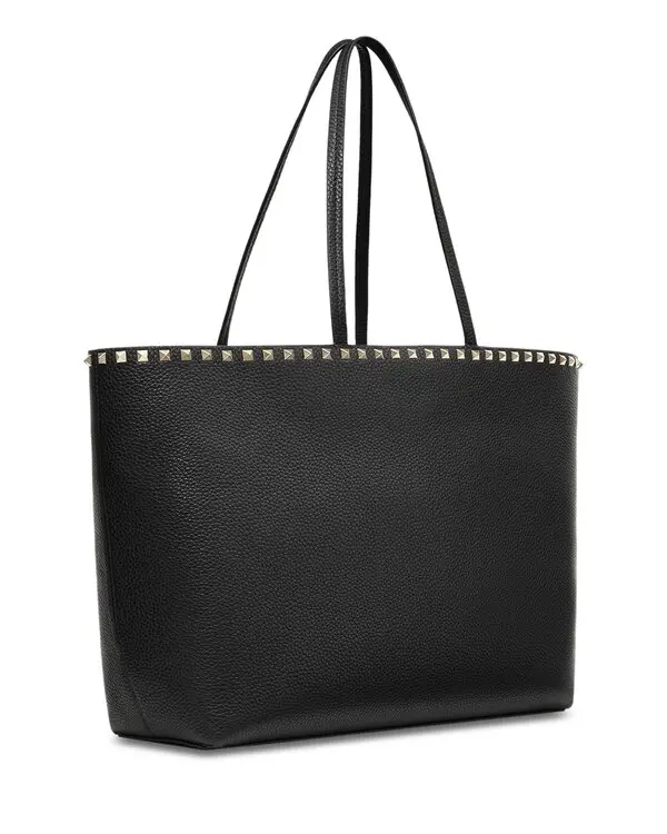 Valentino Garavani Rockstud Vitello Tote Bag - Black