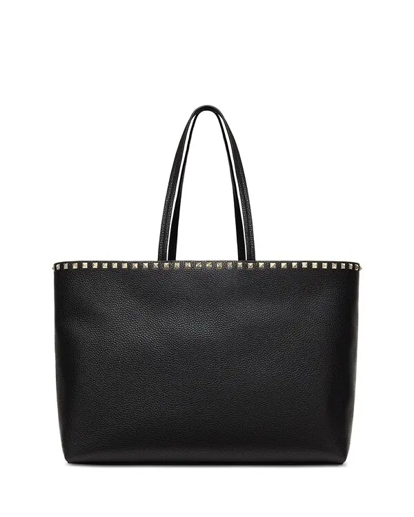 Valentino Garavani Rockstud Vitello Tote Bag - Black
