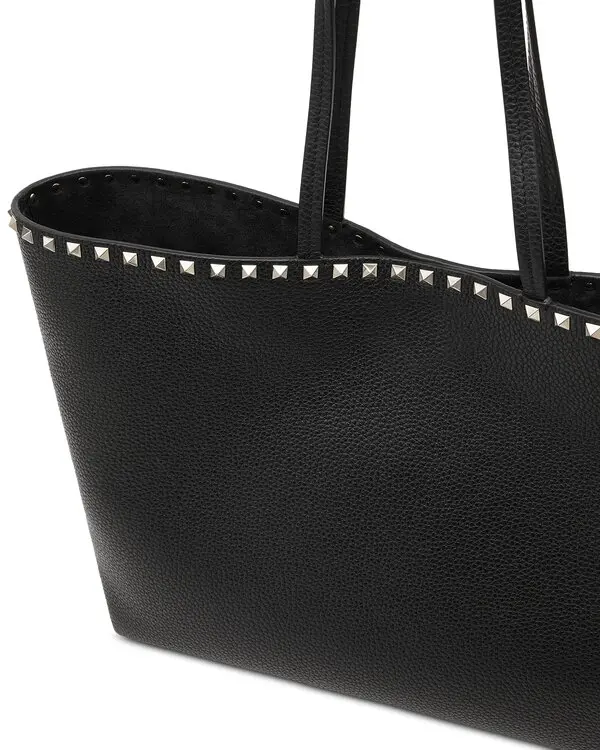 Valentino Garavani Rockstud Vitello Tote Bag - Black