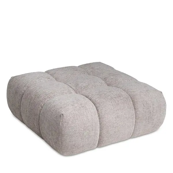 GIUSEPPE NICOLETTI Ballare Square Ottoman - Baobab - Aquamrn