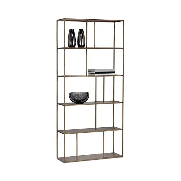 SUNPAN Eiffel Bookcase, Small - Brass