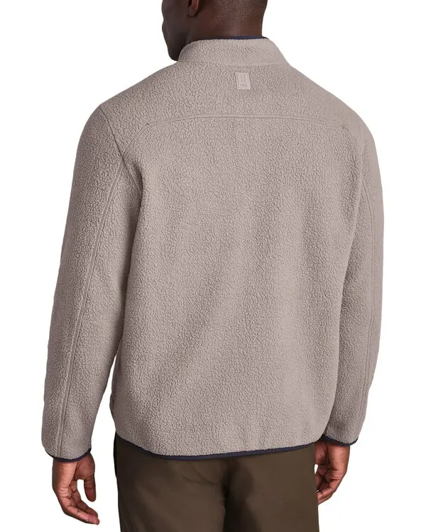 RHONE Fairbanks Quarter Snap Sweater - Foggy Taupe