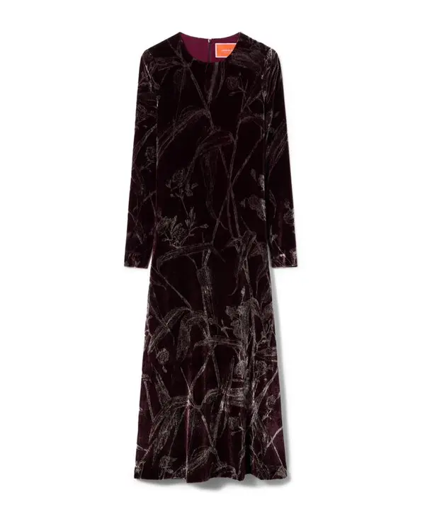 princess polly baby blue dress La Doublej Long Sleeve Swing Dress - Bamboo Burgundy
