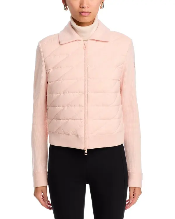Moncler Puffer Cardigan - Pink
