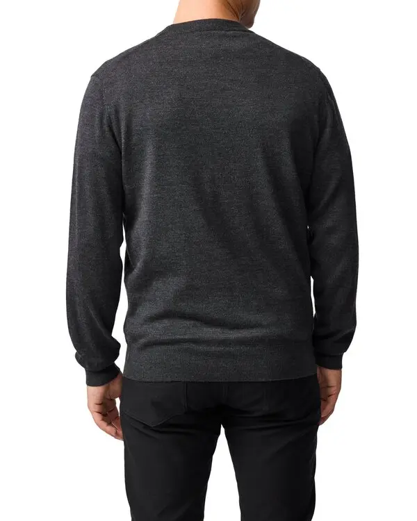 Rodd & Gunn York Bay Merino Wool Sweater - Ash