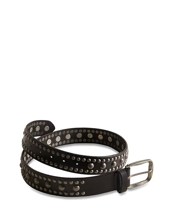 Free People We The Free Sola Stud Leather Belt - Black